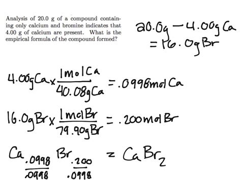 Empirical Formula Chemistry Science Empirical Formulas Showme