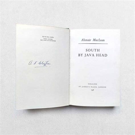 South By Java Head Signed By Alistair Maclean Hornseys Gallery