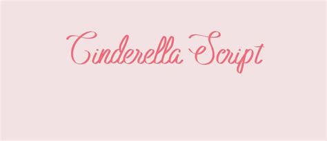 Cinderella Script Font Free Download