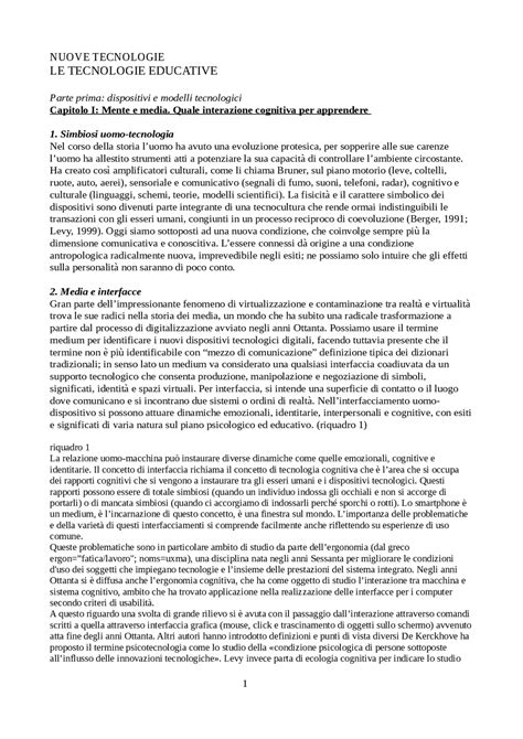 Le Tecnologie Educative Appunti Di Pedagogia Docsity