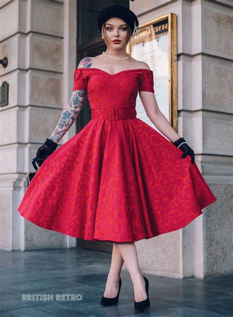Way Out West Black Watch Tartan 50s Style Swing Dress With Pockets British Retro