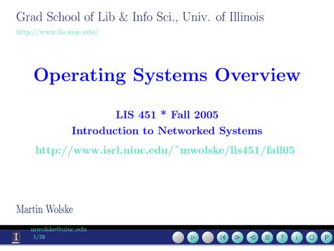 Operating Systems Overview Lecture Slides Lis 451 Docsity