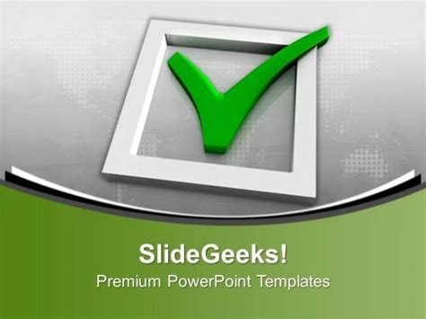 Check Mark Success PowerPoint Templates Ppt Backgrounds For Slides 0113