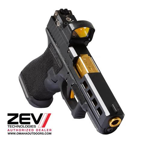Zev Tech Mod Glock 19 Gen 3 Dragonfly 15 Rd 9mm Pistol Polished Gold