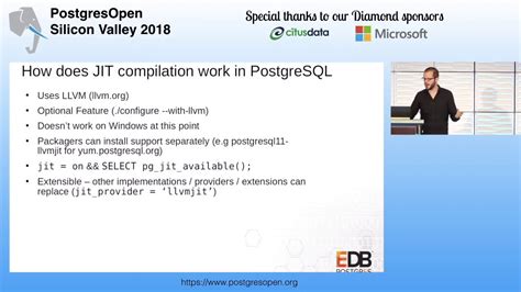 Just In Time Compilation In Postgresql Youtube