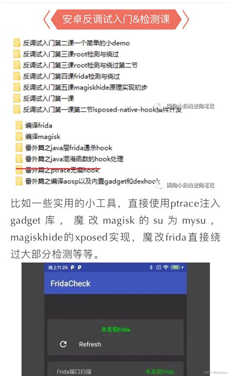 霜哥反调试及检测绕过魔改frida Csdn博客