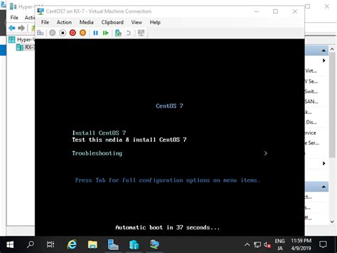 Windows Server 2019 Hyper V Create Virtual Machine Linux Server