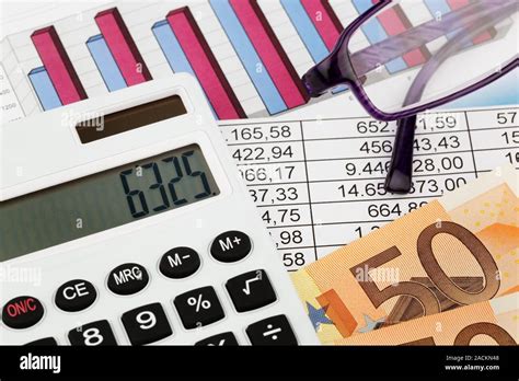 Calculators And Key Figures Stock Photo Alamy