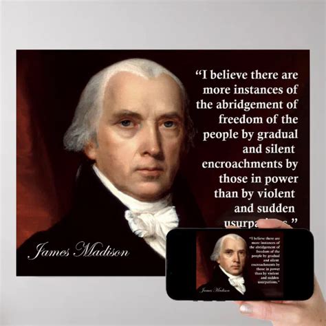 James Madison Freedom Quote Print Zazzle