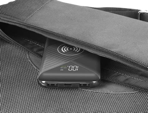 10 000 Mah Qi Wireless Charging Power Bank For Mobility