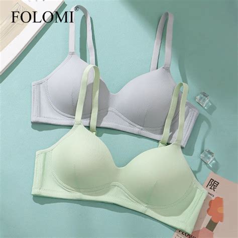 Folomi Small Chest Traceless Bra Women Push Up Thin Cup Underwear