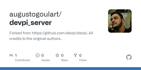 Github Augustogoulartdevpiserver Forked From