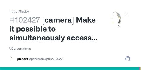 [camera] Make It Possible To Simultaneously Access To Front And Rear