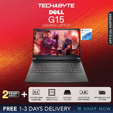 Dell G Fhd Amd Ryzen H Gb Ddr Gb Ssd Rtx Windows