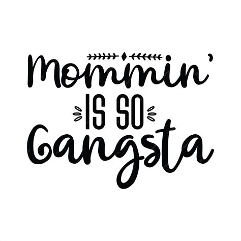 Premium Vector A Poster That Says Momin Is So Gangsta