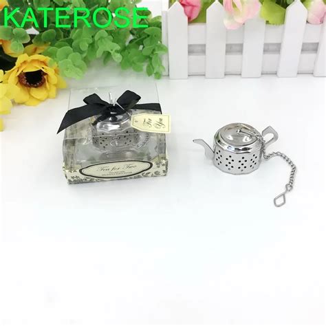 주방 용품 스테인레스 스틸 주전자 차 주입기 웨딩 차 여과기 신부 샤워 호의 12 피스kitchen Supplies