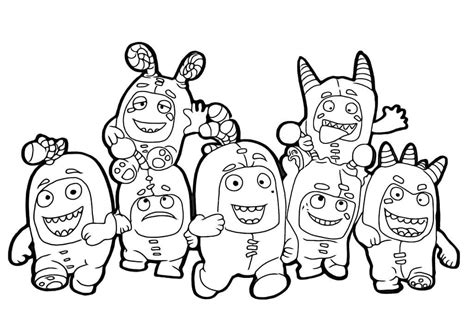 Oddbods Värityskuvat Coloringlib Com