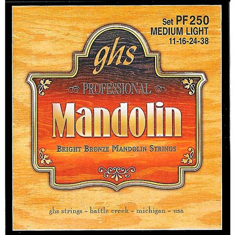 Ghs Bright Bronze Mandolin Strings Medium Light Guitar Center