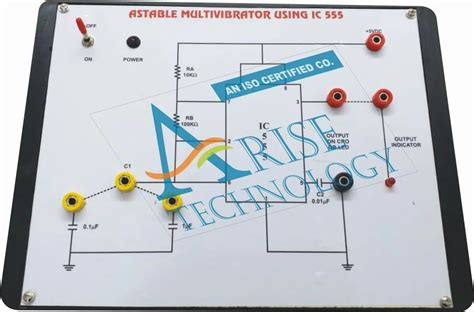 Astable Multivibrator Using IC 555 For Laboratory Model Name Number