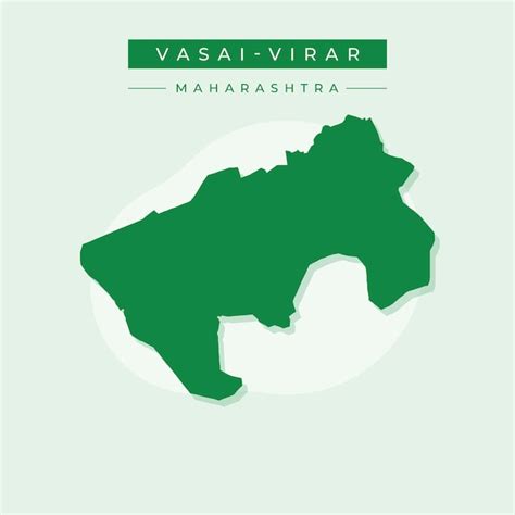 Carte Vectorielle De Lillustration De Vasai Virar Vecteur Premium