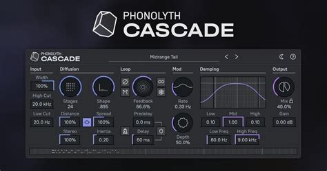 Cascade Creative Reverb Effect Plugin By Phonolyth Dawcrash