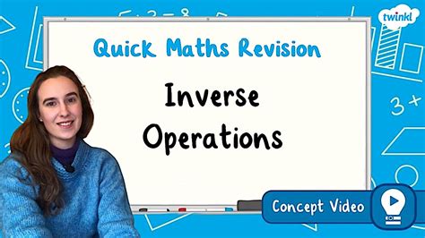 👉 Inverse Operations Ks2 Maths Concept Video Twinkl