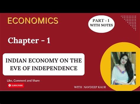 Indian Economy On The Eve Of Independence Economics Class