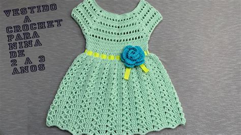 Paso A Paso Para Tejer Vestido Para NiÑa A Crochet Youtube