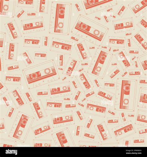 Awesome Mix Audio Cassette Background Vector Illustration Stock Vector