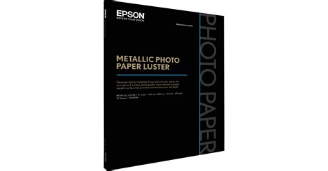 Epson Metallic Photo Paper Luster 17 X 22 25 Sheets S045598