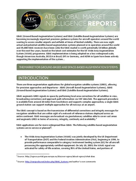 Ground Based Augmentation Systems Pdf Aerospace Aviation