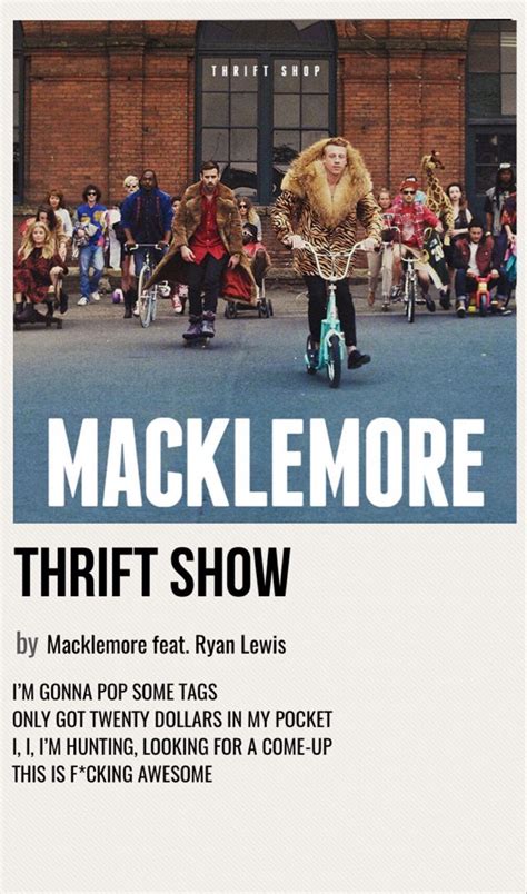 Thrift Shop Macklemore Macklemore Songs Thrift Shop Song