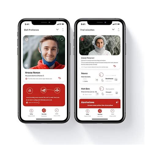 Premium Ai Image Mobile App Layout Design Of First Aid Guide Practical And Informative Layout