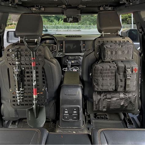 Maiker Off Road Molle Seat Back Organizer Molle Panel With 4 Detachable