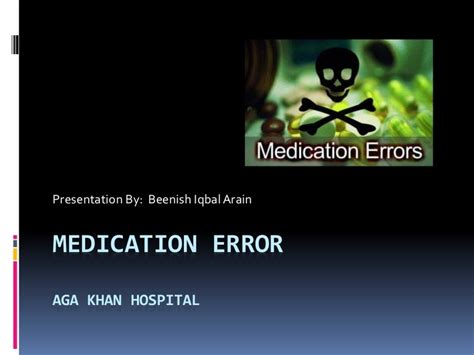 Medication Error Presentation
