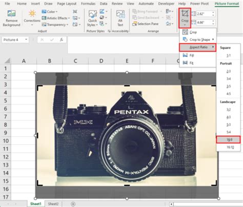 6 Ways To Crop An Image In Microsoft Excel How To Excel