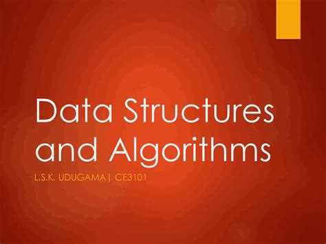 Data Structures And Algorithm Basic Docsity