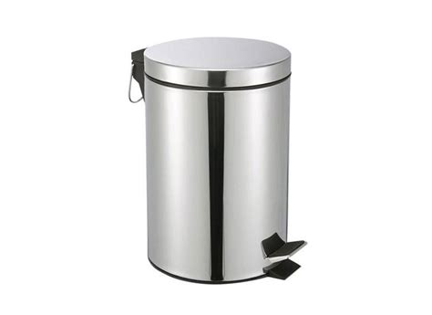 Lixeira Pedal Inox Redonda Litros Ke Home o Melhor Preço é no Zoom
