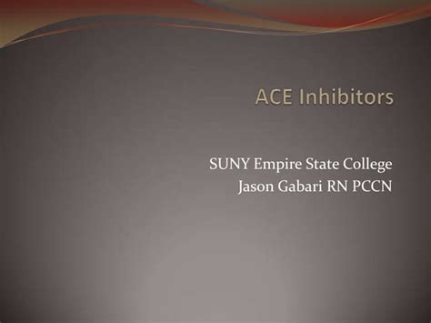 Ace Inhibitors Pptx