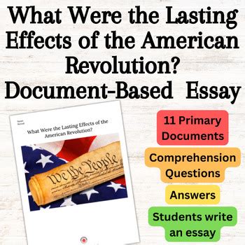 American Revolutionary War DBQ Document Based Questions Analysis Essay Writing