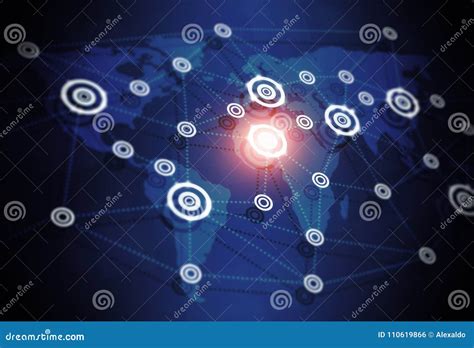 Global Connections Concept Background Stock Illustration Illustration
