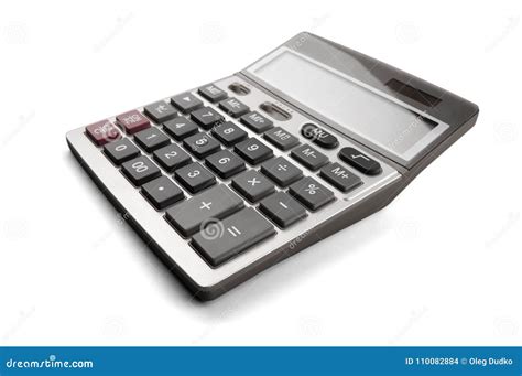 Calculadora Aislada En El Fondo Blanco Foto De Archivo Imagen De Digital Negocios