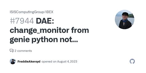 DAE Change Monitor From Genie Python Not Reflected In Acqusition Tab