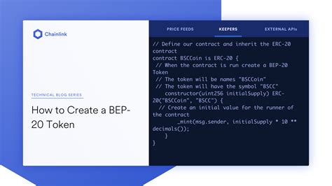 How To Create A BEP 20 Token On BNB Chain L Chainlink Blog
