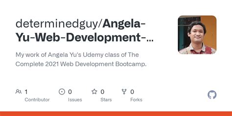 Github Determinedguyangela Yu Web Development Bootcamp My Work Of