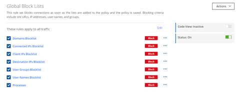 Configuring Block List Skyhigh Security