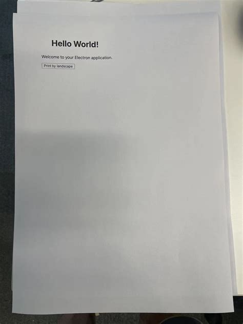 Bug WebContents Print Landscape True Is Not Working Issue