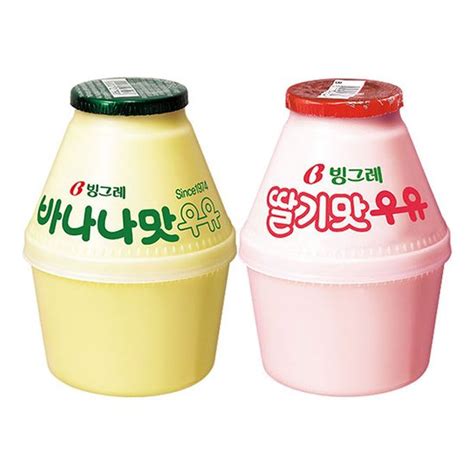 빙그레 바나나맛우유8개딸기맛우유8개총16개 240ml 항아리 단지 가공우유 믿고 사는 즐거움 Ssgcom