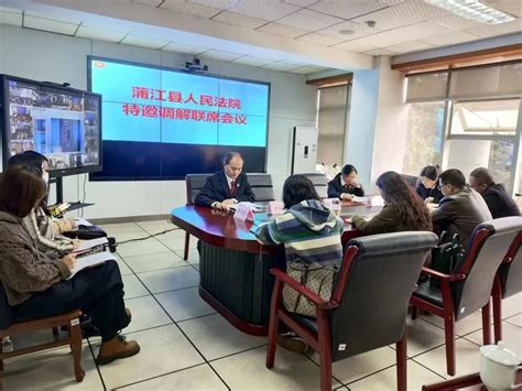 蒲江法院组织召开特邀调解联席会议澎湃号·政务澎湃新闻 The Paper
