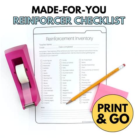 Reinforcement Survey Preference Assessment Iep Data Collection Sheets